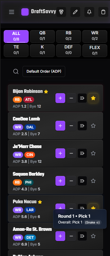 Fantasy Football Draft Assistant